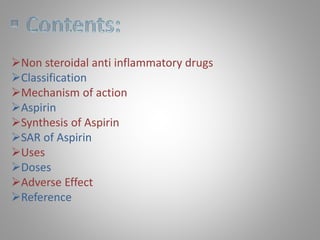 Chemistry of Aspirin | PPTX