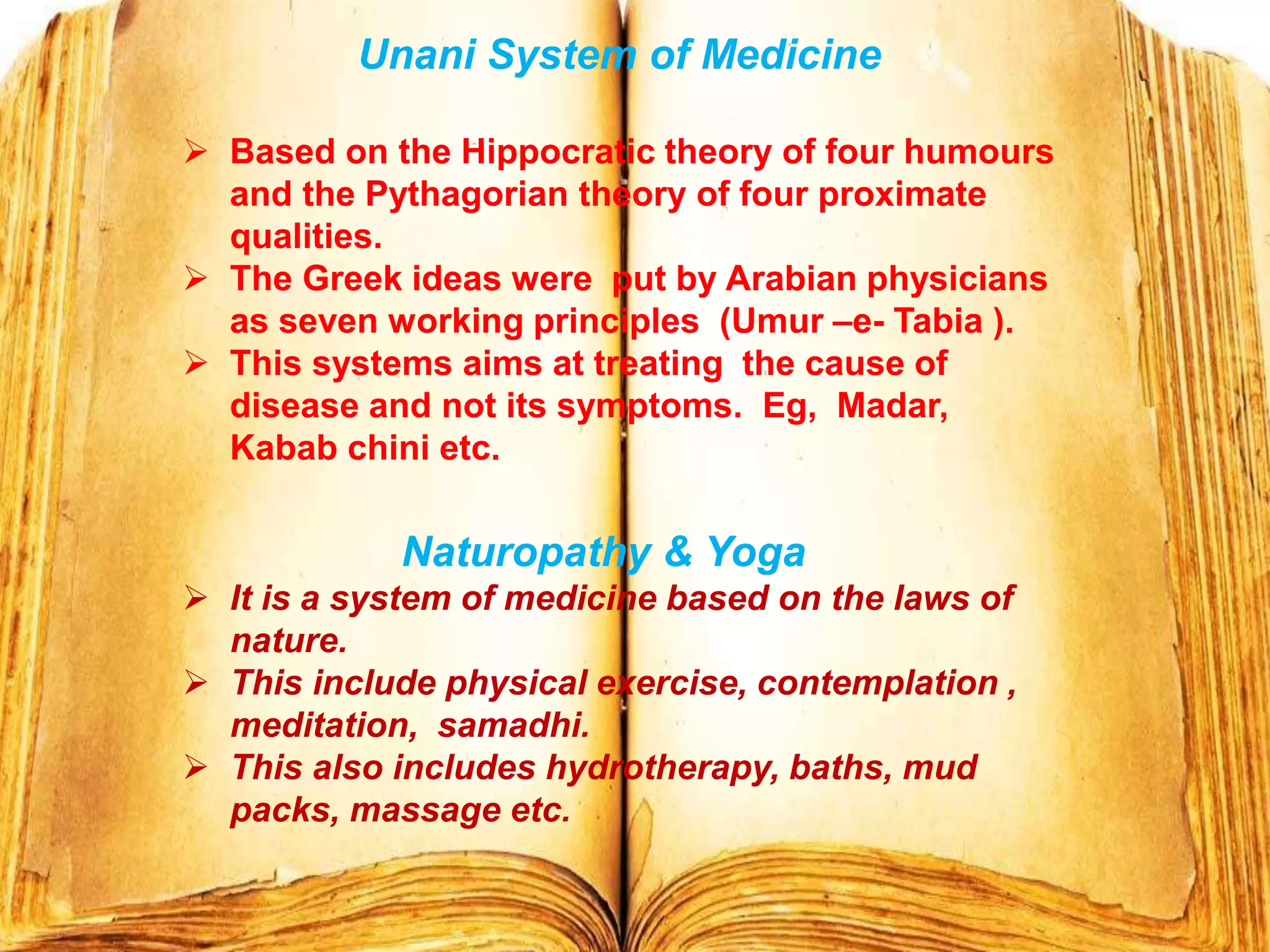 History and traditional system of medicine. | PPTX