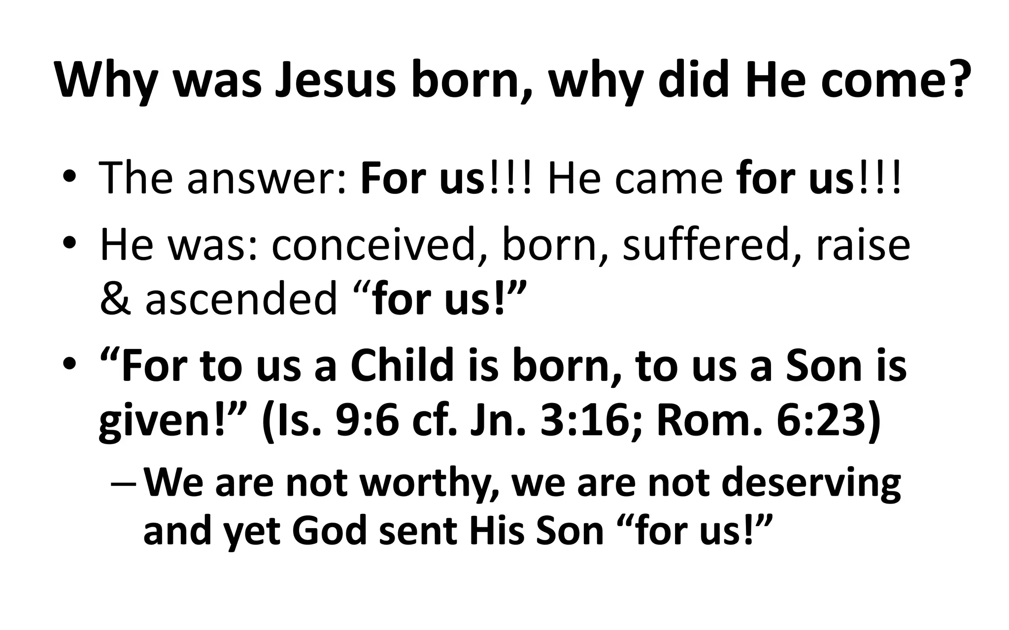 For us a Savior is born! | PPTX
