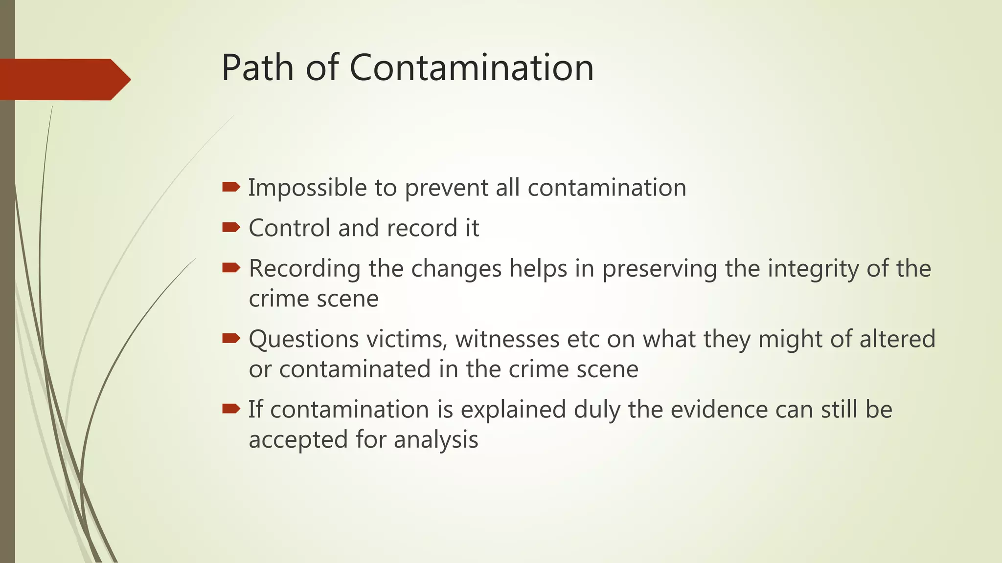 Securing the Crime Scene | PPTX