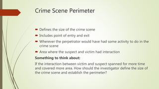 Securing the Crime Scene | PPTX