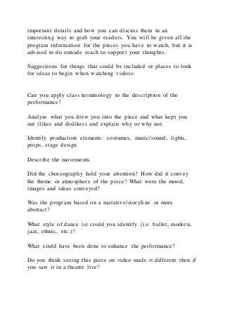 For video Homage to Apollo - Lori Belilove & The Isadora Duncan Da | PDF