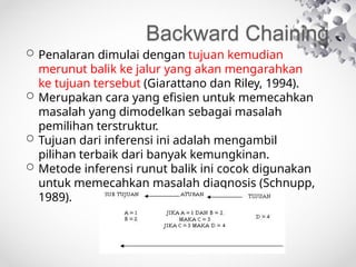 Metode Kecerdasan Buatan Forward Backward Chaining | PPTX