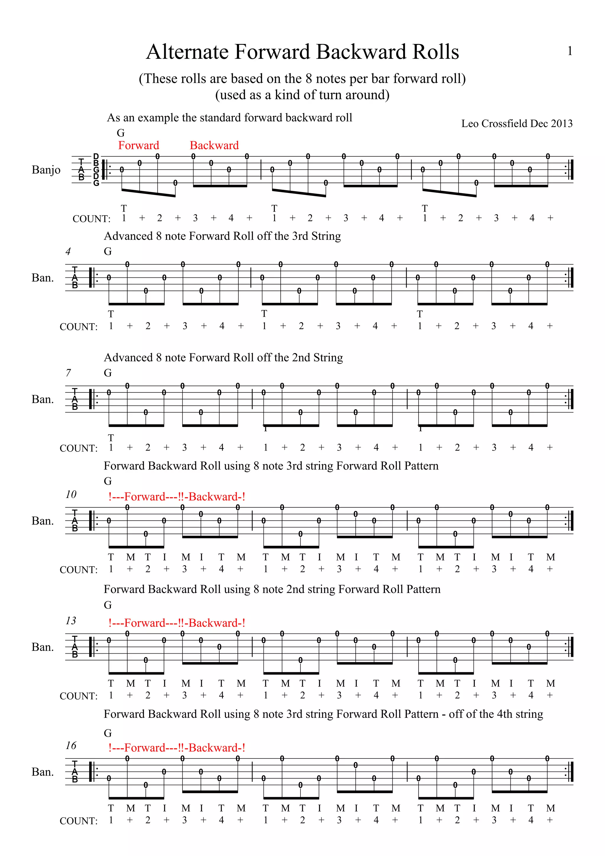 Forward Backward Rolls - alternatives/turnaround | PDF