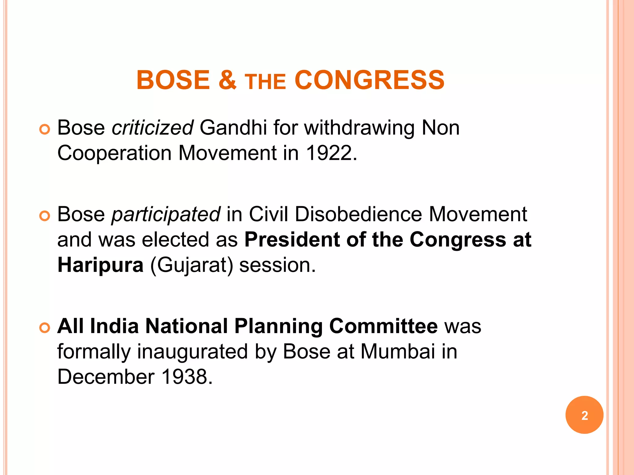 Forward Bloc and The INA | PPTX