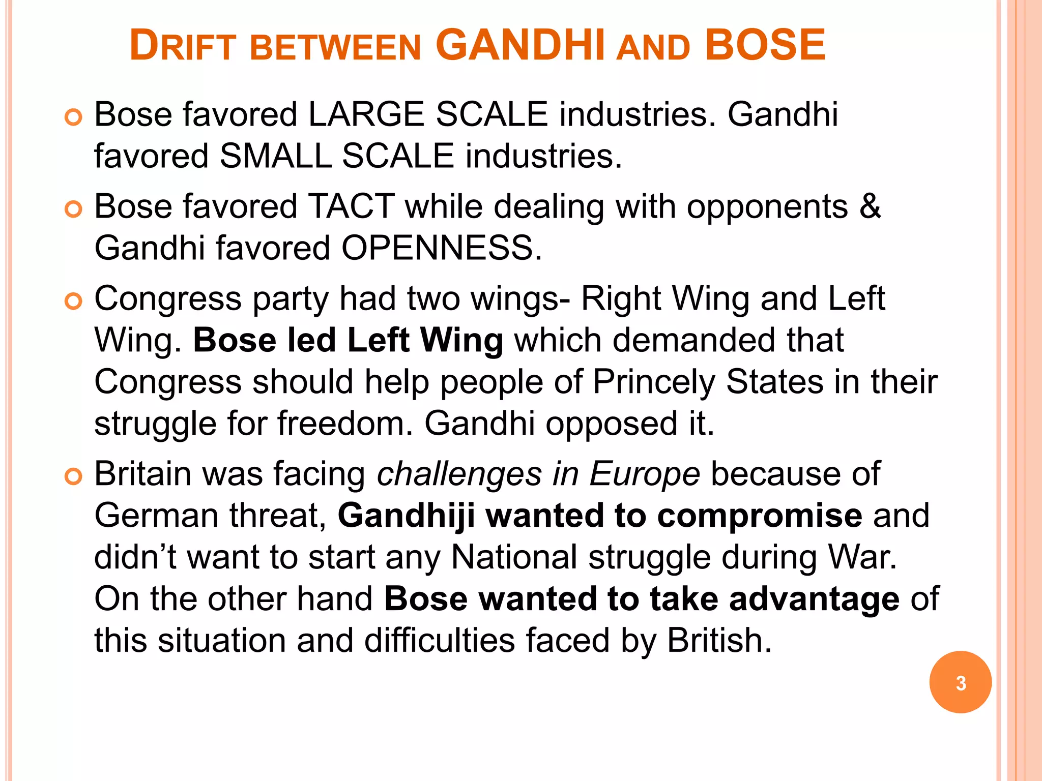 Forward Bloc and The INA | PPTX