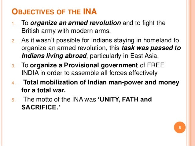 Forward Bloc and The INA