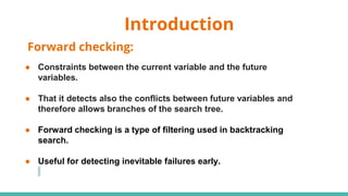 Forward checking | PPTX