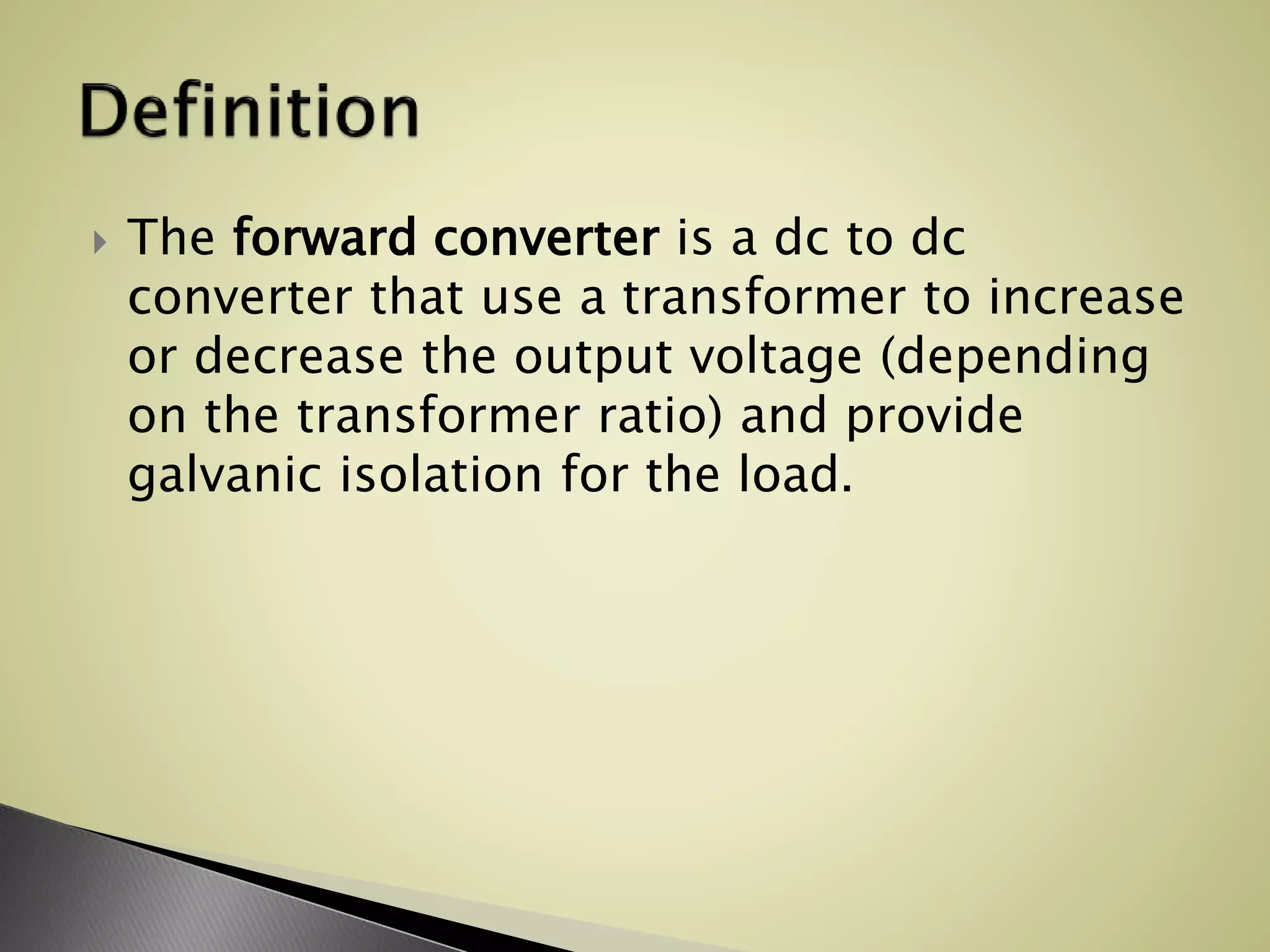 Forward convertor | PPTX