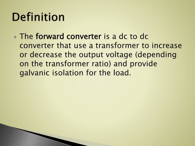 Forward convertor | PPTX