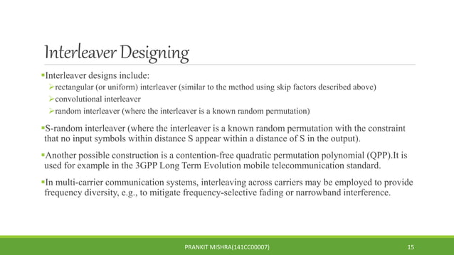 Forward Error Correction Pptx Programming Languages Computing