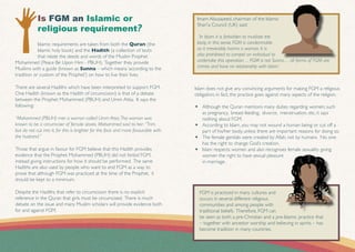 Forward FGM FAQ | PDF | Reproductive Health | Diseases and Conditions