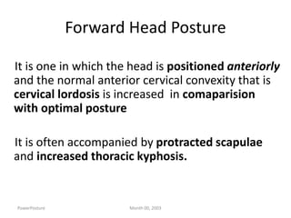 Forward head posture | PPTX