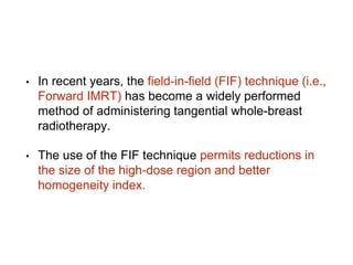 Forward imrt in breast radiotherapy | PPTX