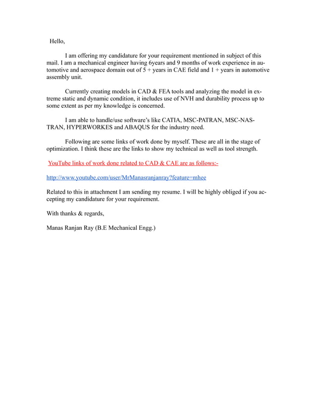 Forwarding letter | DOC