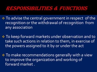 Forward market commission | PPTX