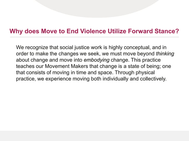 Forward Stance | PPT