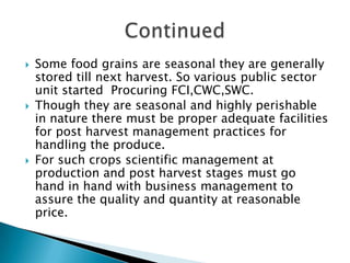 Forward trading and inventory management in agribusiness | PPTX