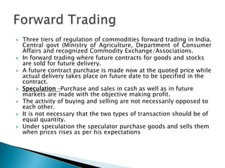 Forward trading and inventory management in agribusiness | PPT