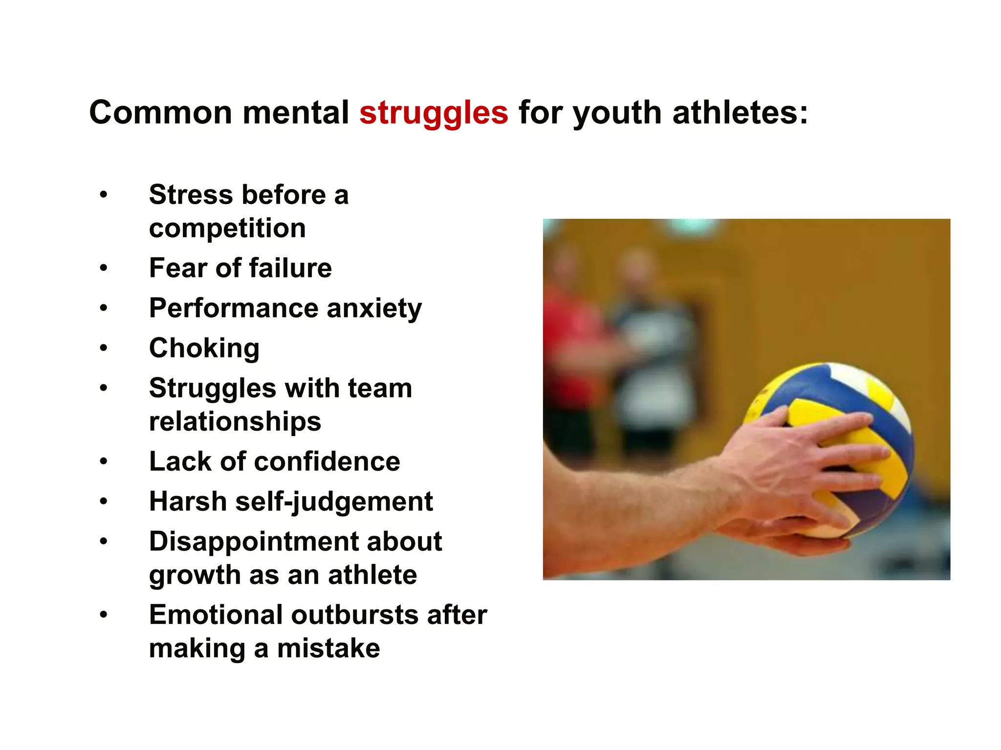 Mental Health: Stress and Pressures of Young Athletes + Intro to ...