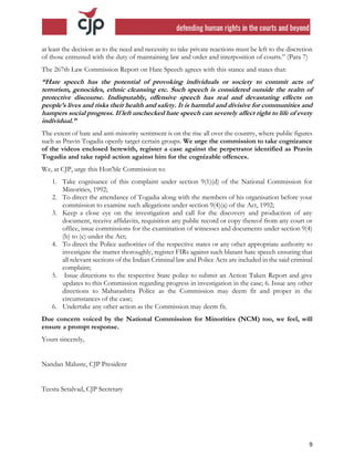 For Website 230602 CJP - NCM Complaint against Pravin Togadia (1).pdf