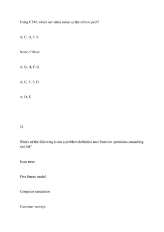 For which of the following should we use a p chart to monitor process ...