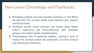 Narrative Technique in "For Whom the Bell Tolls" | PPTX