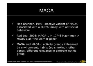 Forzano eshg workshop2010 | PDF