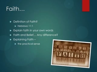 Follow Up Studies - Christian Living - Prayer, Faith and Works | PPTX ...