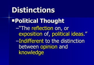Political Thought | PPT