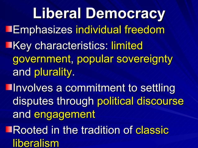 Liberal Democracy | PPT