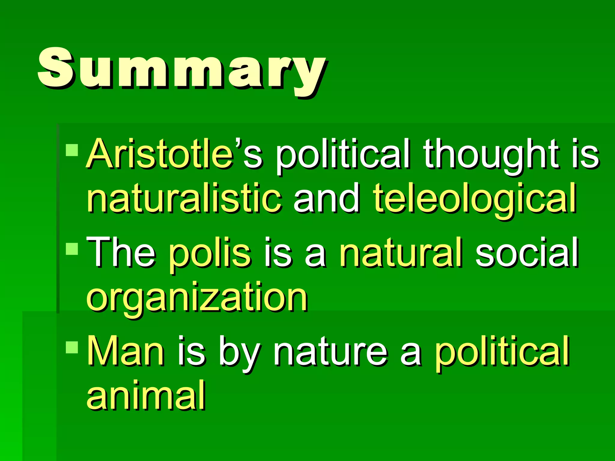 Aristotle's Politics | PPT
