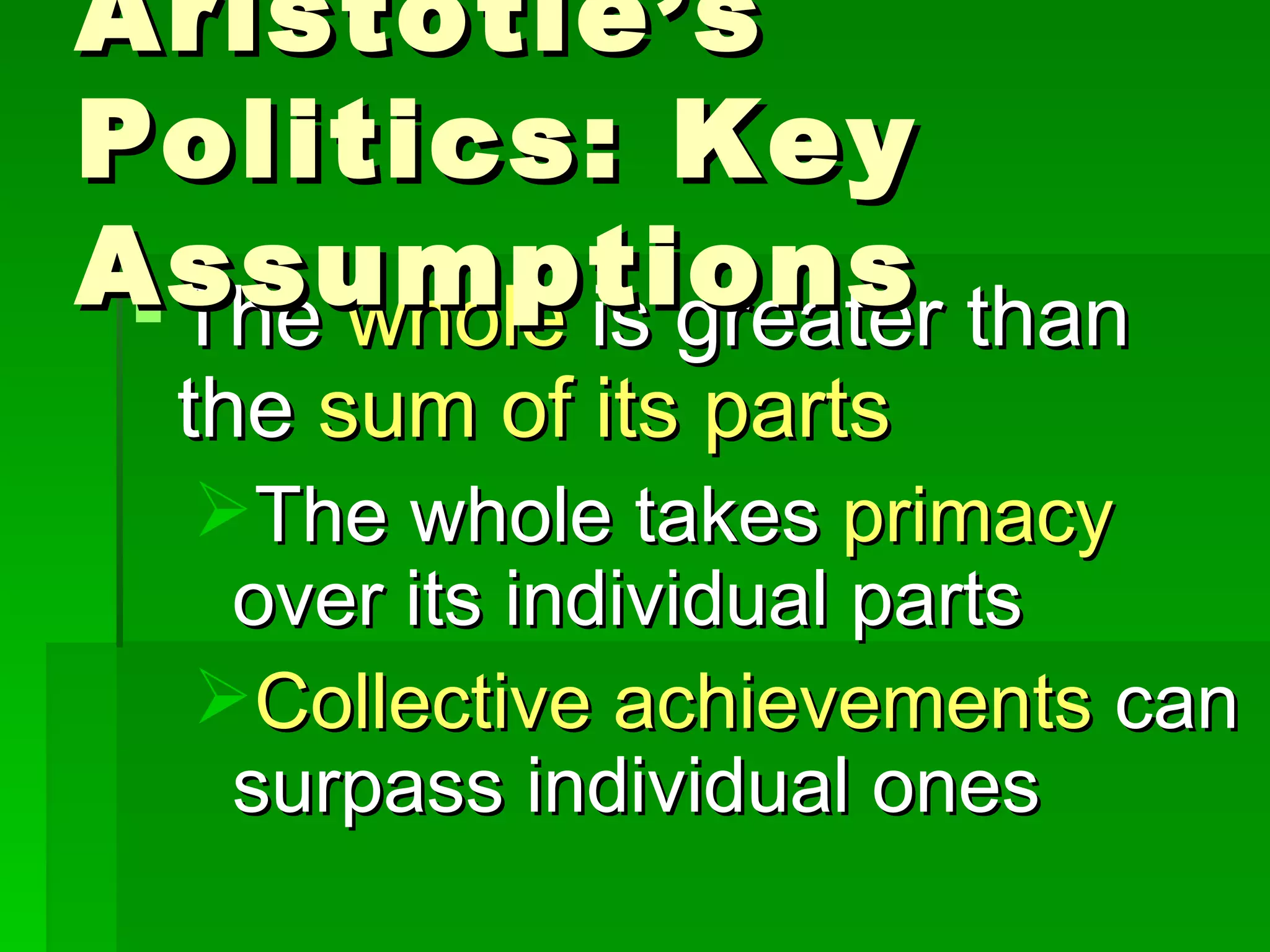 Aristotle's Politics | PPT