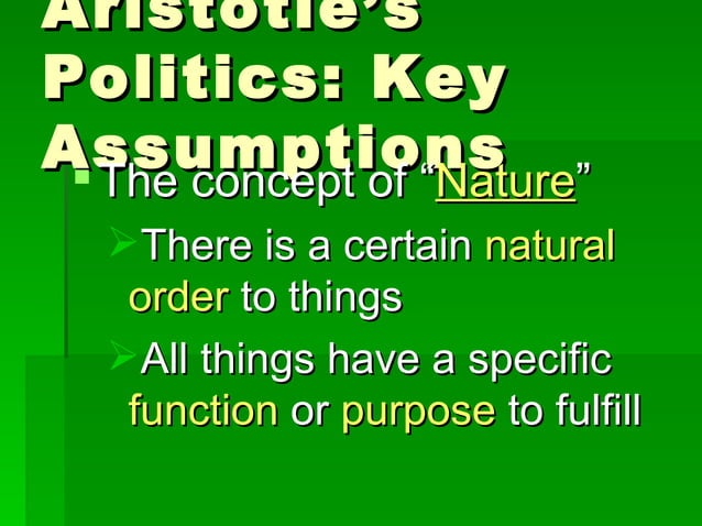 Aristotle's Politics | PPT