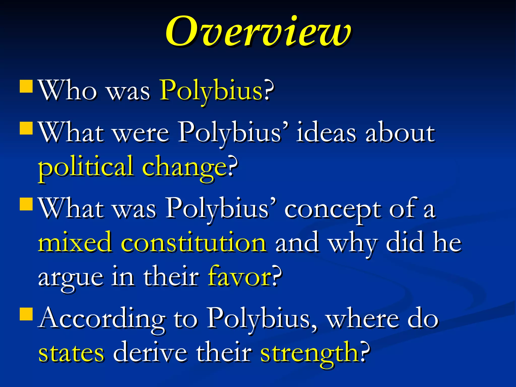 Cycle of Political Revolutions | PPT