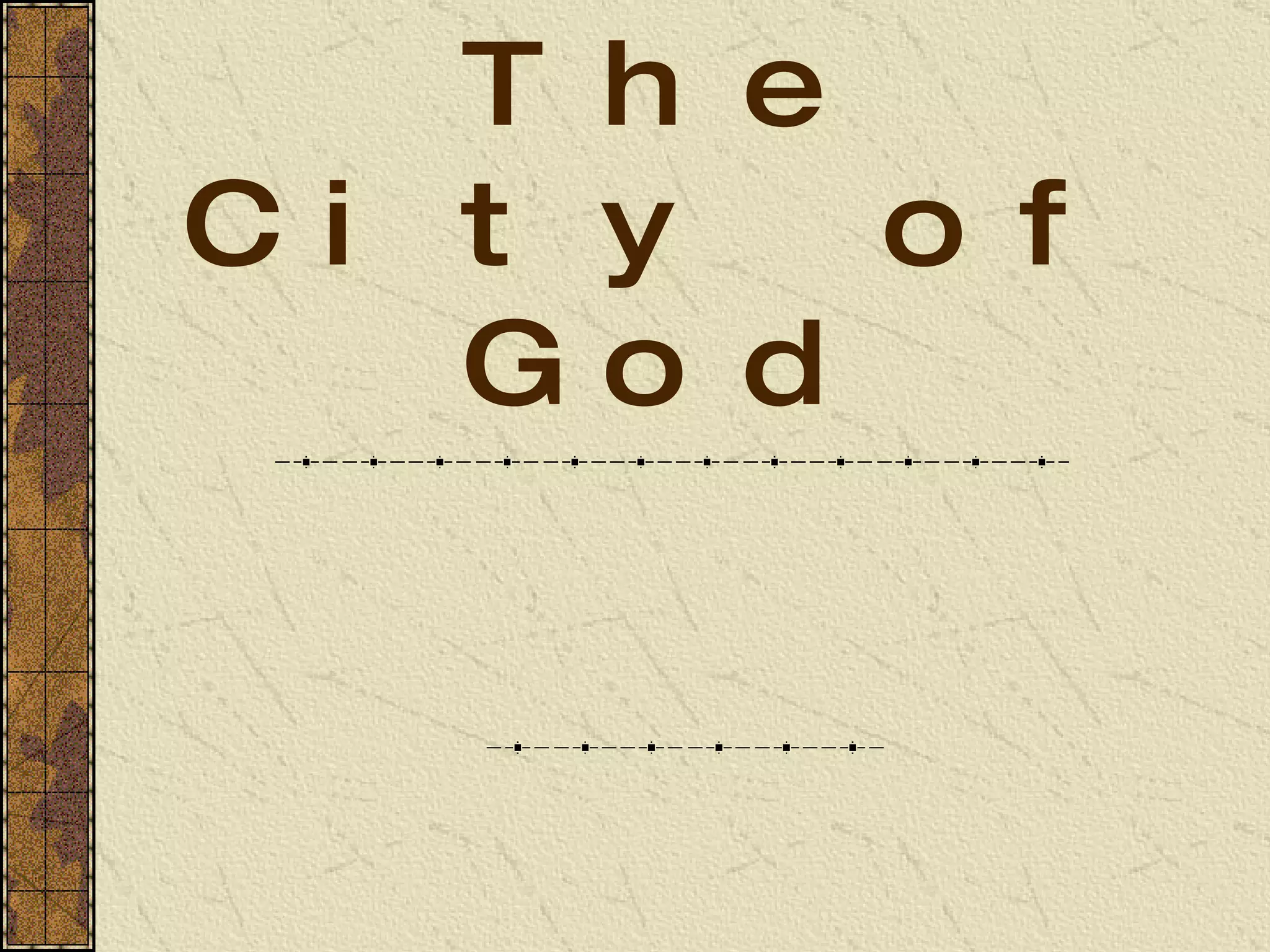 City of God (St. Augustine) | PPT