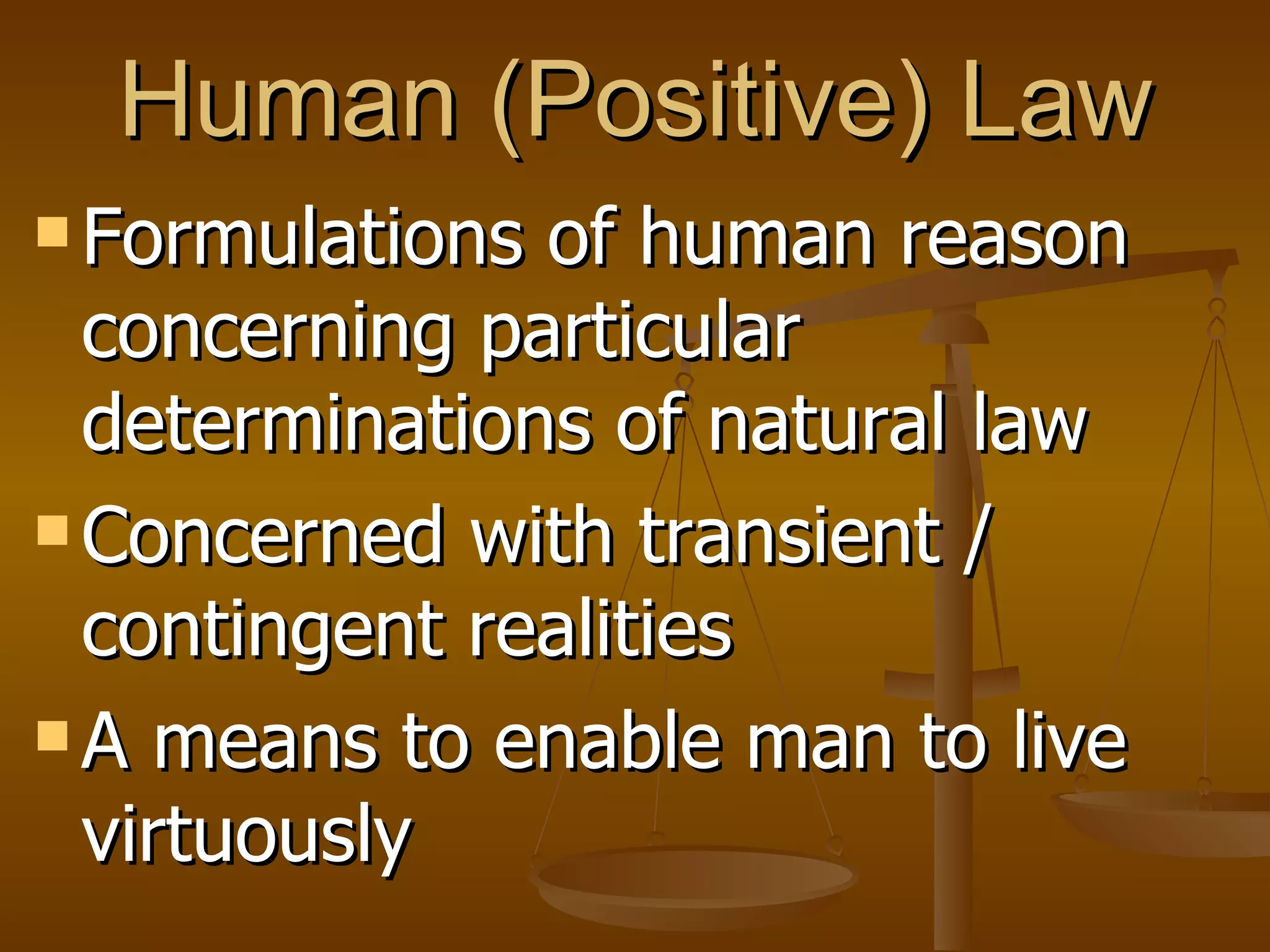 Law (Aquinas) | PPT
