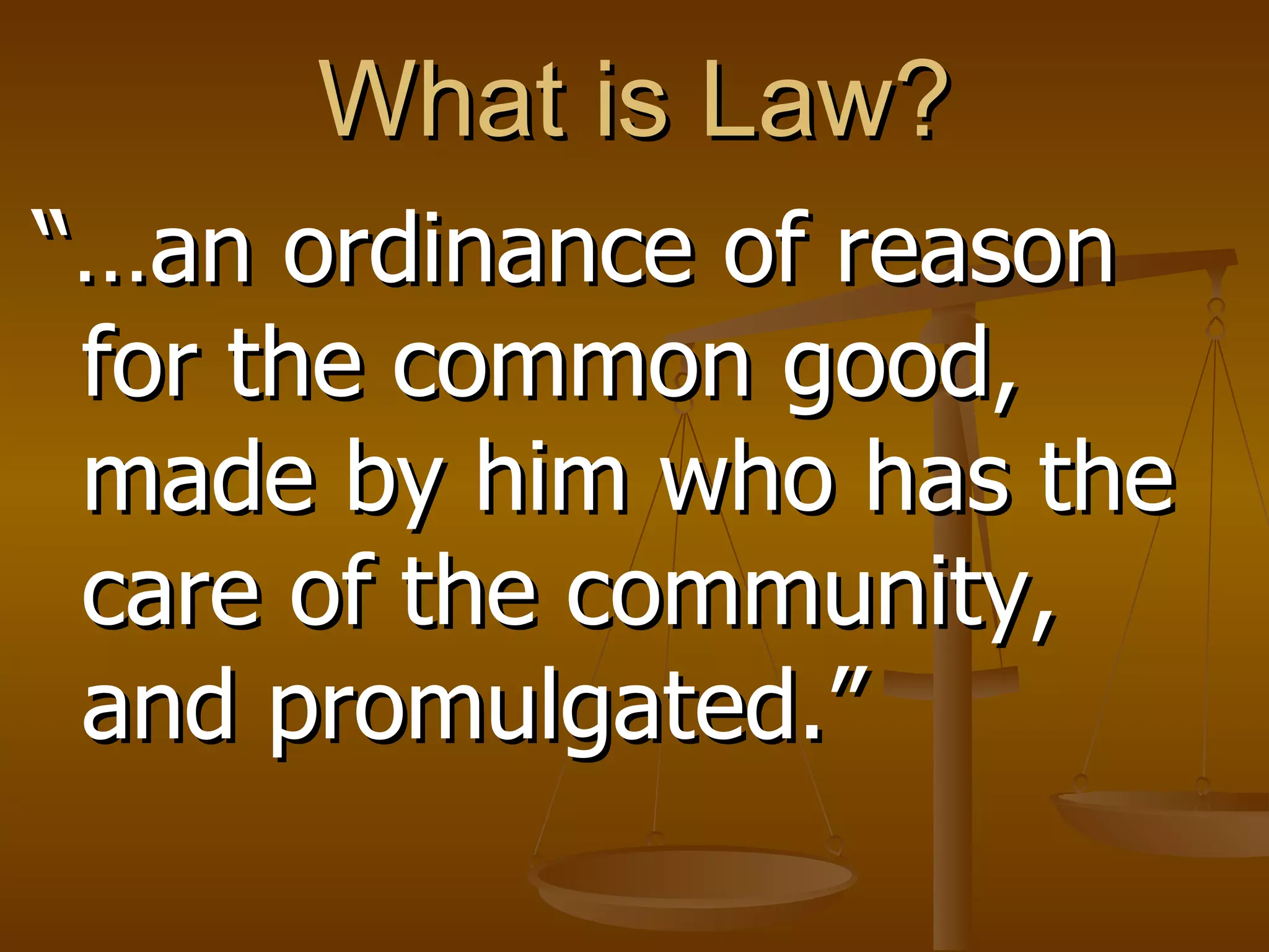Law Aquinas Ppt