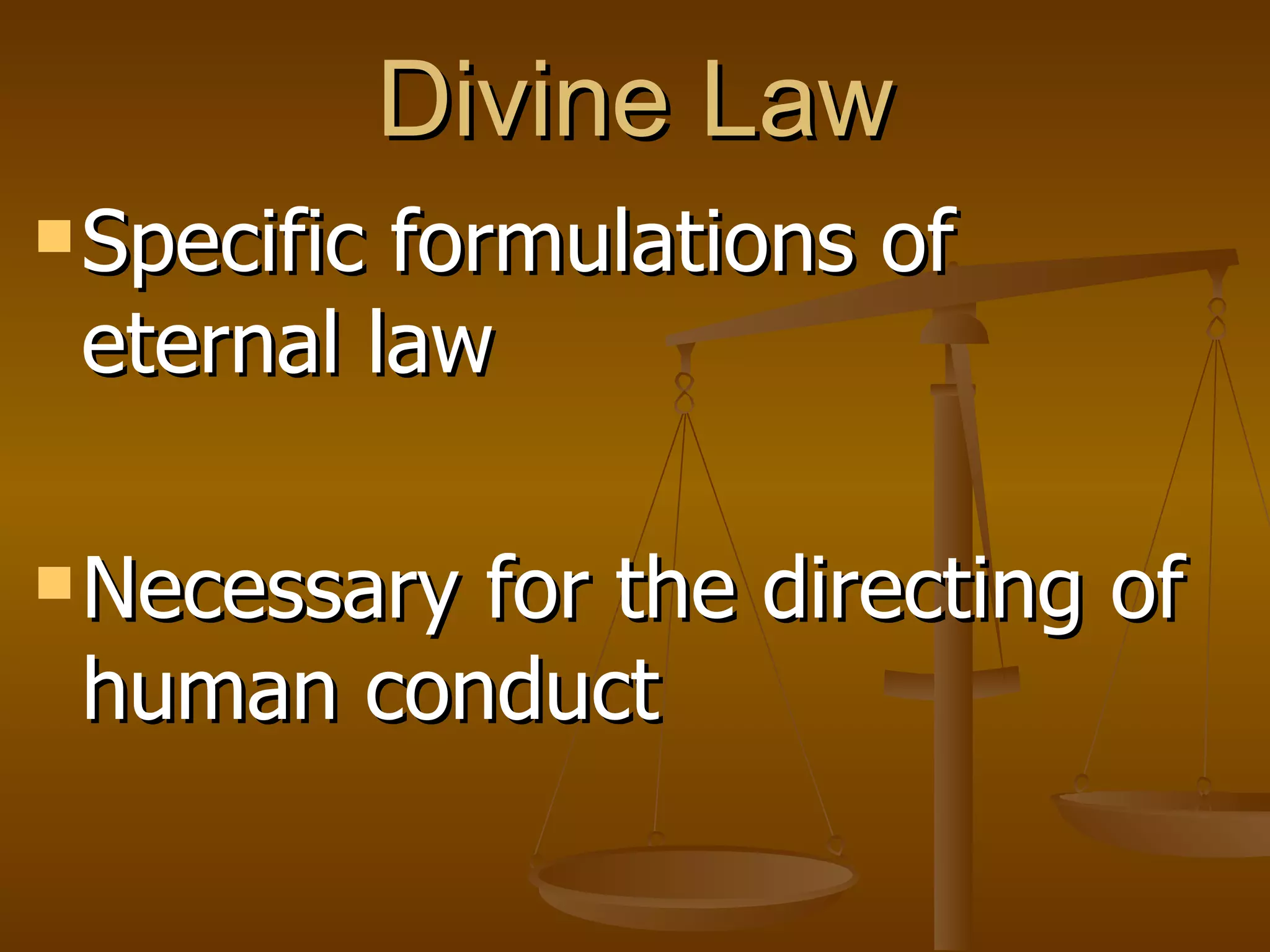 Law (Aquinas) | PPT