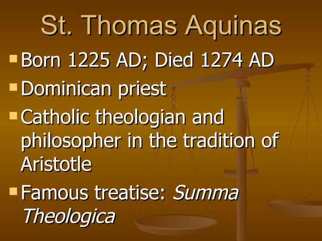 Law (Aquinas) | PPT