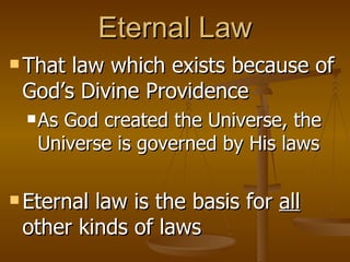 Law (Aquinas) | PPT