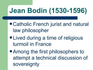 Sovereignty (Bodin) | PPT