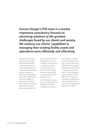 Facility Optimization Solutions Brochure | PDF