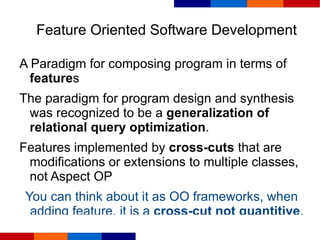 FOSD, Building Automated Software Factories | PPT