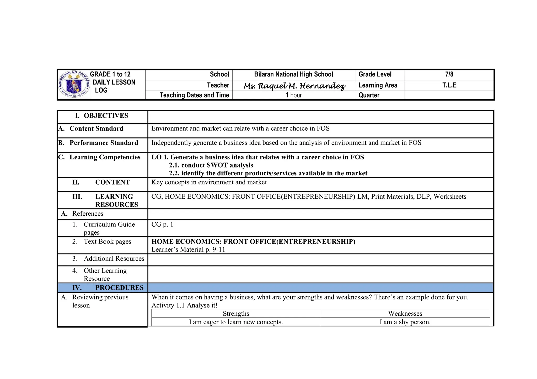 Sample DLL for FOS Daily Log for grade 7/8.pdf