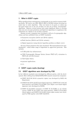 Cryptographic algorithms diversity: Russian (GOST) crypto algorithms | PDF