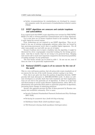 Cryptographic algorithms diversity: Russian (GOST) crypto algorithms | PDF