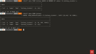 JSON array indexes in MySQL | PPT