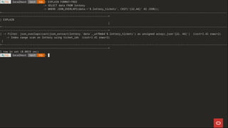 JSON array indexes in MySQL | PPT