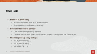 JSON array indexes in MySQL | PPT